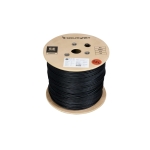Datu kabelis 4x2x0.5mm Cat5e U UTP melns āra darbu ar želeju PVC 500m