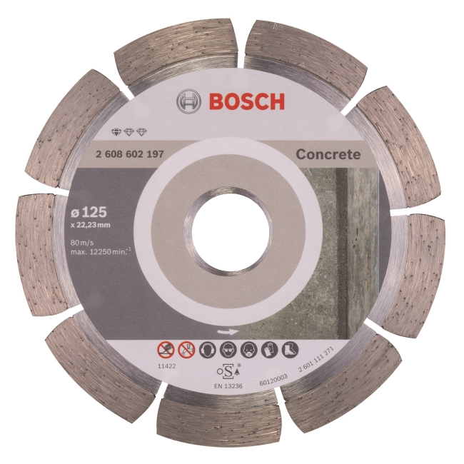 Dimanta griešanas ripa betonam 125x22x1.6mm BPE