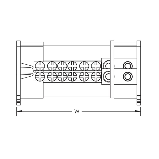 Spaiļu bloks 2P 14-v (1x35mm²+3x25mm²+11x6mm²) N PE Eriflex BD