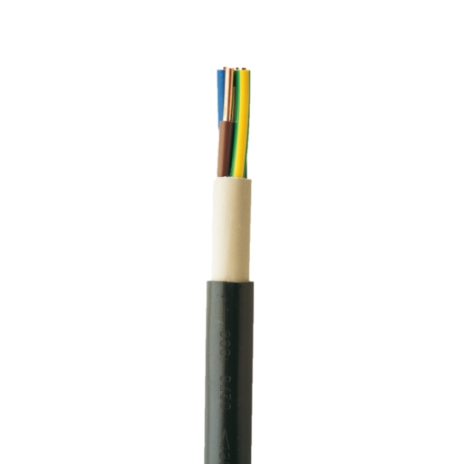 Kabelis NYY-J 5x10mm² melns 0.6/1kV saiva