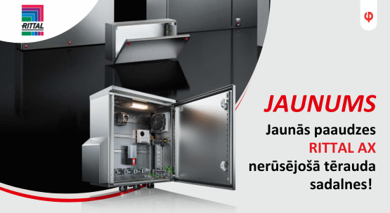 Jaunās paaudzes RITTAL AX nerūsējošā tērauda sadalnes!